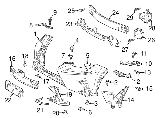 2018-2021 Lexus Fog Lamp Bezel 53141-78050 | Longo Lexus