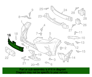 2018-2021 Lexus Bumper Cover Spacer Panel 52112-78300 | AutoNationParts.com