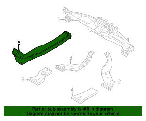 2021-2024 Genesis G80 Duct Assembly Rear A Vent No.2 97020-T1000 ...