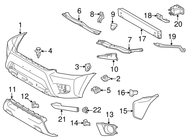 2012-2013 Toyota Tacoma Lower Grille 53112-04040 | Toyota Parts
