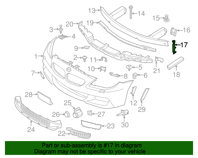 51117158894 - 2009-2019 BMW Connector Plate (51-11-7-158-894) | BMW of ...