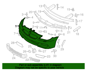 Genuine BMW 51-11-8-068-941 | Bumper Cover - M Sport | FREE Shipping on ...