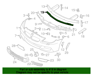 51118050367 - 2012-2019 BMW Lower Reinforced (51-11-8-050-367) | BMW of ...