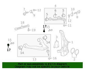 2020 Chevrolet Silverado 1500 Lower Control Arm Nut 11549035 ...