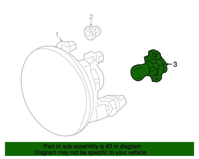 2007-2022 GM Front Fog Light Bulb 15839897 GM | GMPartsDirect.com