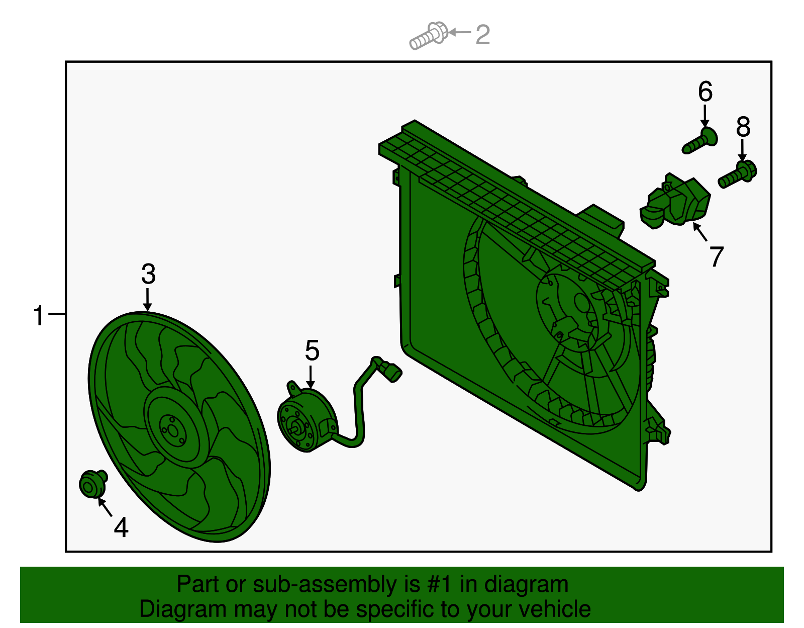 25380 A9000 - Fan Assembly 2015-2018 Kia Sedona | Kia.Parts Store