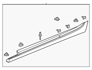 2016-2018 Cadillac ATS Rocker Molding 84060262 | GMPartsDirect.com