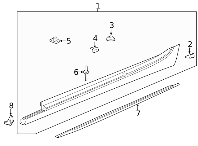 23391287 - Passenger Side Rocker Panel Molding Insert 2016-2019 ...