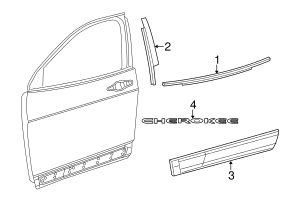 2014-2018 Jeep Cherokee Nameplate 55112723AA | TascaParts.com