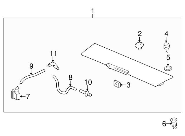 76850-TK8-A01 - Nozzle, Rear Windshield Washer - 2011-2017 Honda ...