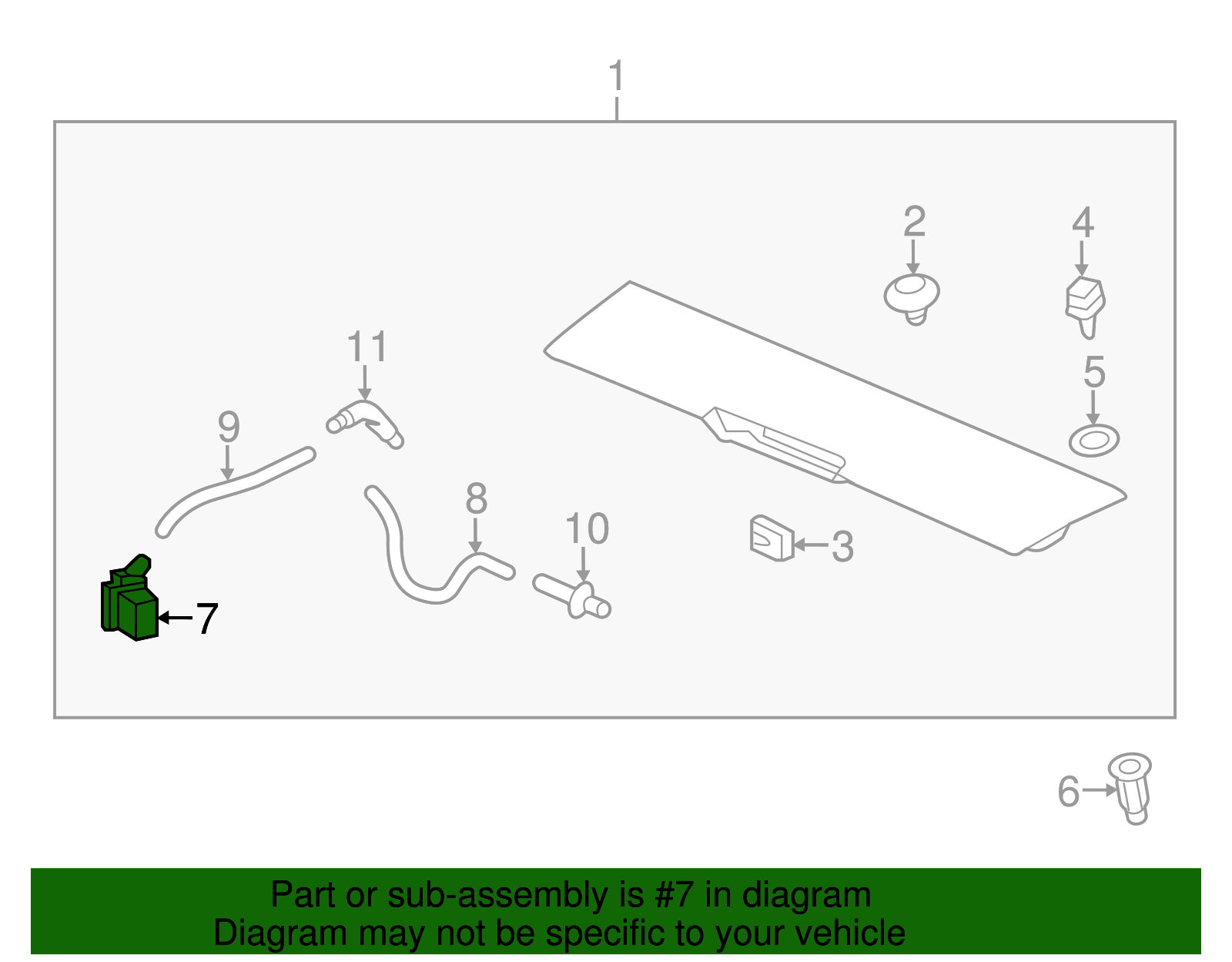 76850-TK8-A01 - 2011-2017 Honda Odyssey - Nozzle Rear Windshield Washer ...