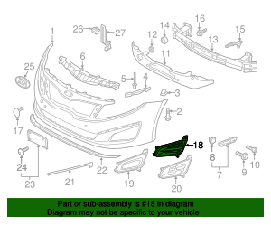 2014-2015 Kia Optima OEM NEW 2014-15 Kia Optima Trim Moulding-Front ...