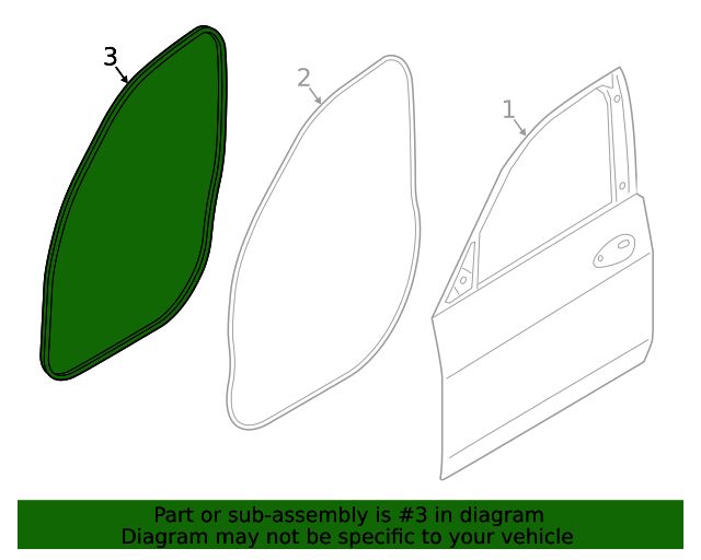Genuine BMW 51-76-9-465-542 | Surround Weather-Strip | FREE Shipping on ...