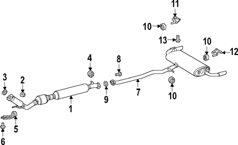 Exhaust Components for 2022 Lexus NX250 | My L Parts