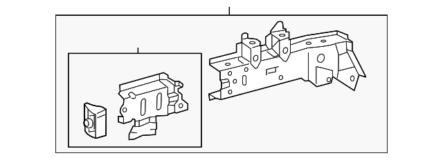 2012-2019 Toyota Prius C Frame Side Member 57016-52090 | Toyota Parts ...