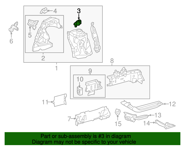 53716-52030 - Panel Extension - 2007-2019 Toyota | OEM Genuine Toyota Parts