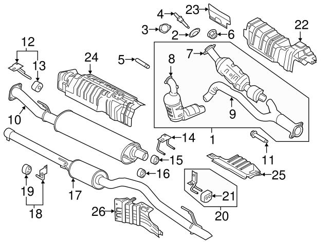 CK4Z-5F250-P - Catalytic Converter 2015-2019 Ford | Ford Parts Direct