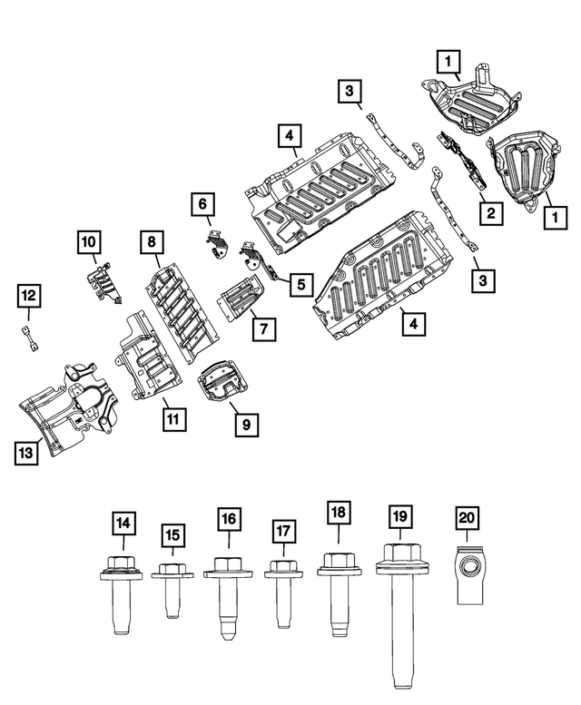 2021-2024 Jeep Front Skid Plate 68375444AC | Mopar eStore