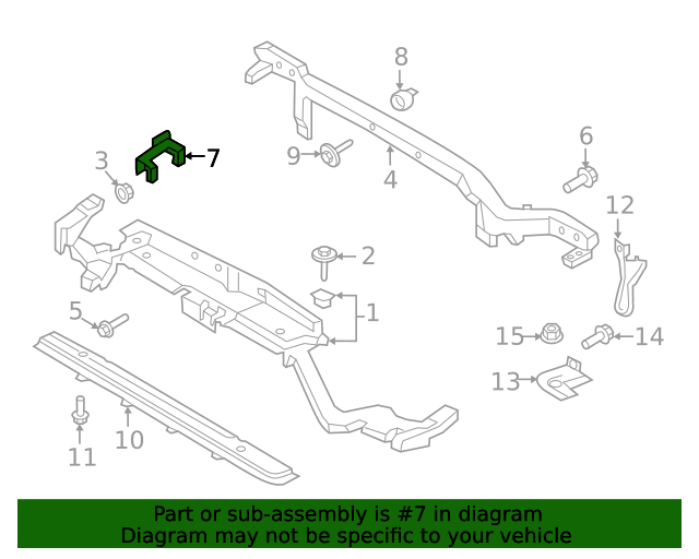 2015-2023 Ford Mount Bracket FT4Z-13A004-A | TascaParts.com
