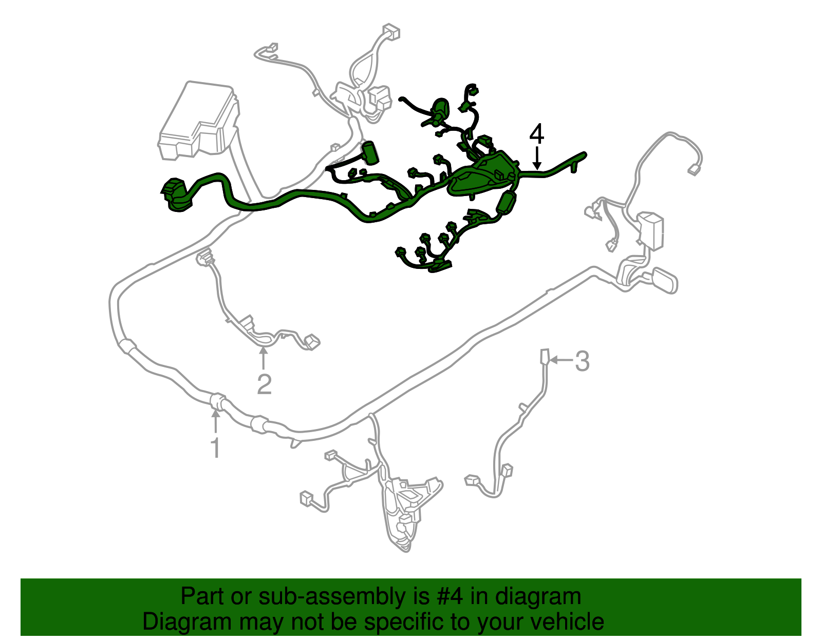 2015-2019 Ford Mustang | Engine Harness | GU5Z-12A581-SU | Walls' Ford ...