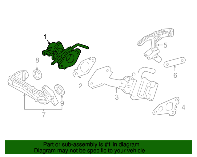 2019-2024 Toyota Egr Valve 25620-F2010 | OEM Parts Online