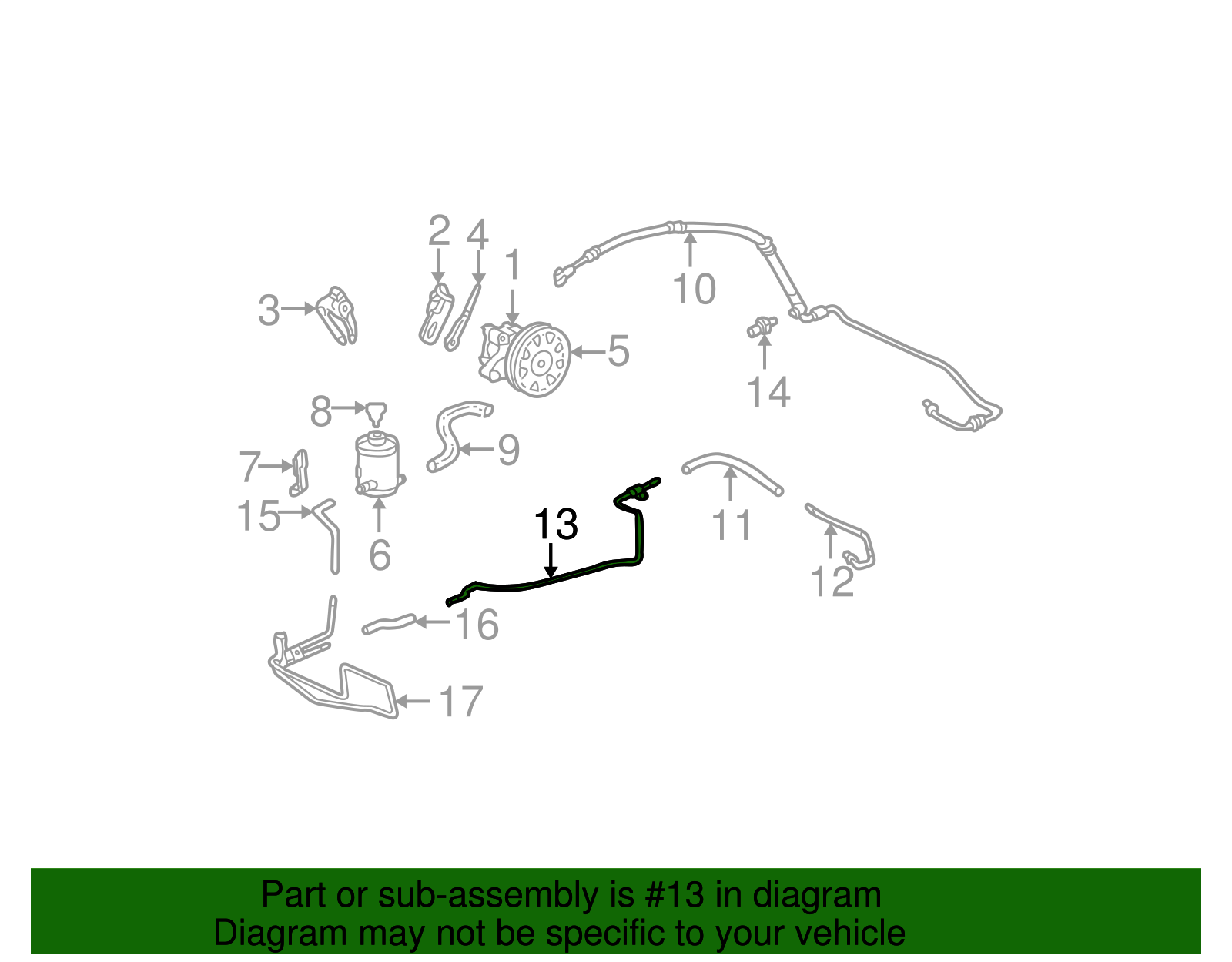 53779-SDB-A00 - Upper Return Tube 2003-2007 Honda Accord | Honda Parts ...