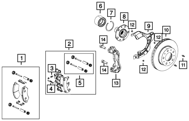 Bearing Retainer Ring - Mopar (68094810AA) | Tasca Auto Parts