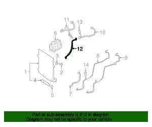 164-830-19-15 - AC Line 2006-2012 Mercedes-Benz | Mercedes-Benz USA Parts