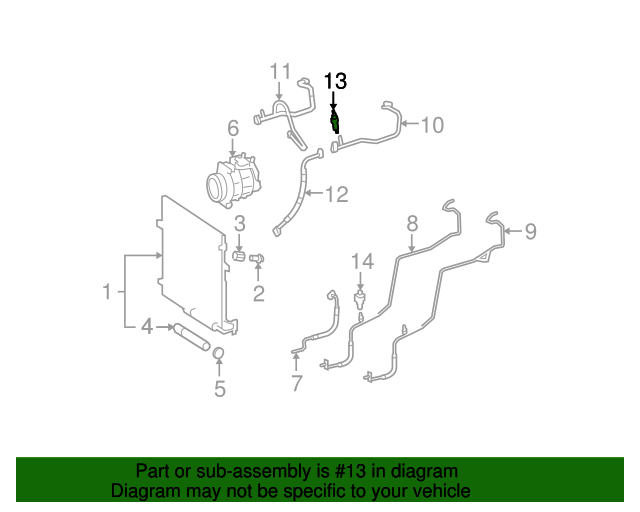 000-832-08-85 - A/C High Side Charging Adapter 2006-2012 Mercedes-Benz ...