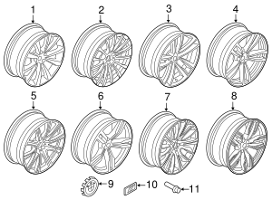 36117850579 - 2016-2019 BMW Wheel, Alloy (36-11-7-850-579) | BMW of ...