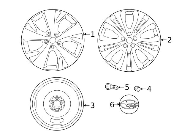 2019-2022 Subaru Ascent Wheel, Alloy 28111XC02A | Subaru Online Parts