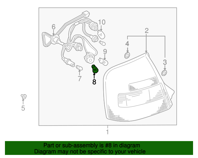 9970-13-210Y - Bulb - 1999-2014 Mazda | Mazda OEM Parts Outlet