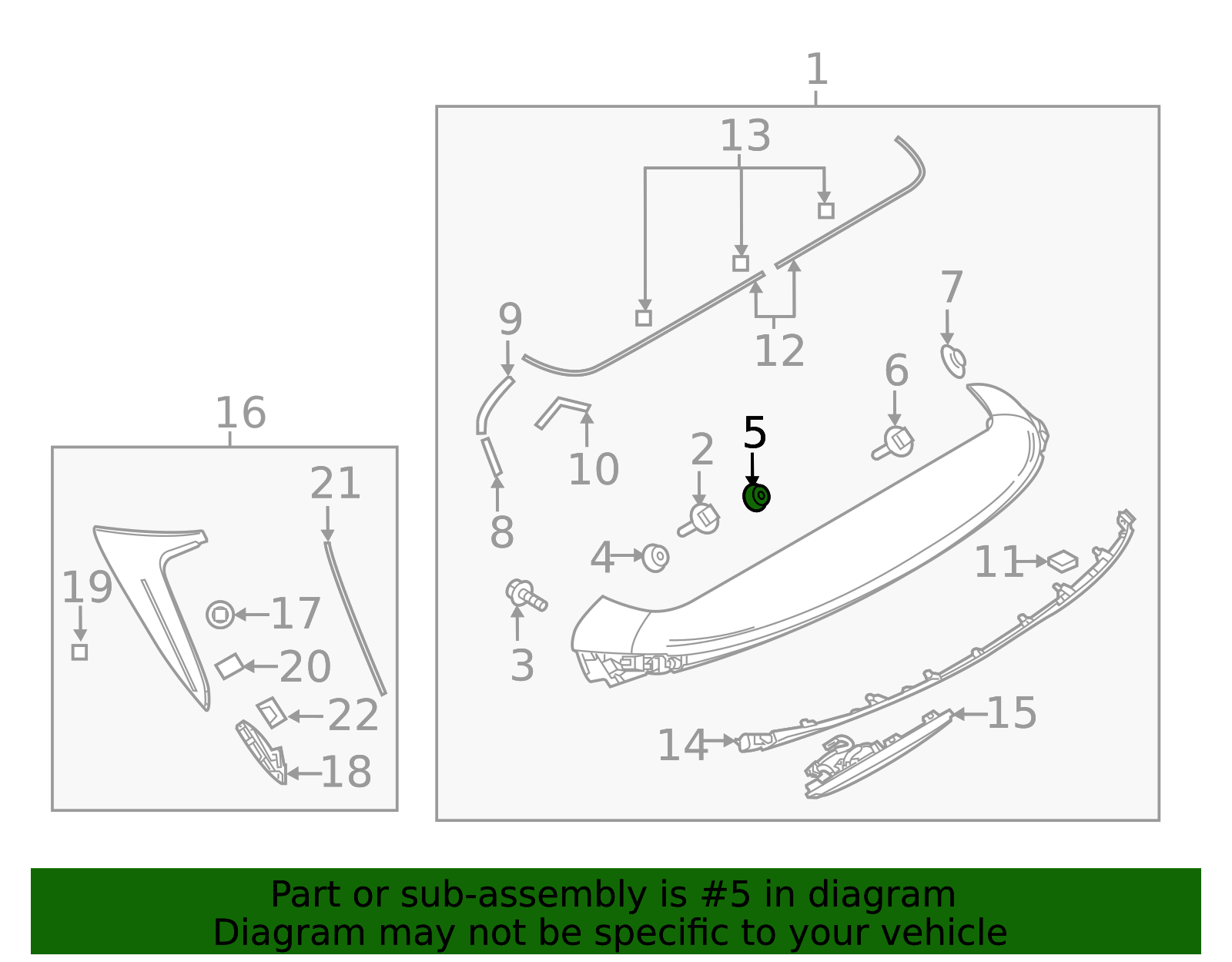 B01A-51-958 - Rear Spoiler Retainer Clip - 2007-2025 Mazda | Mazda Swag