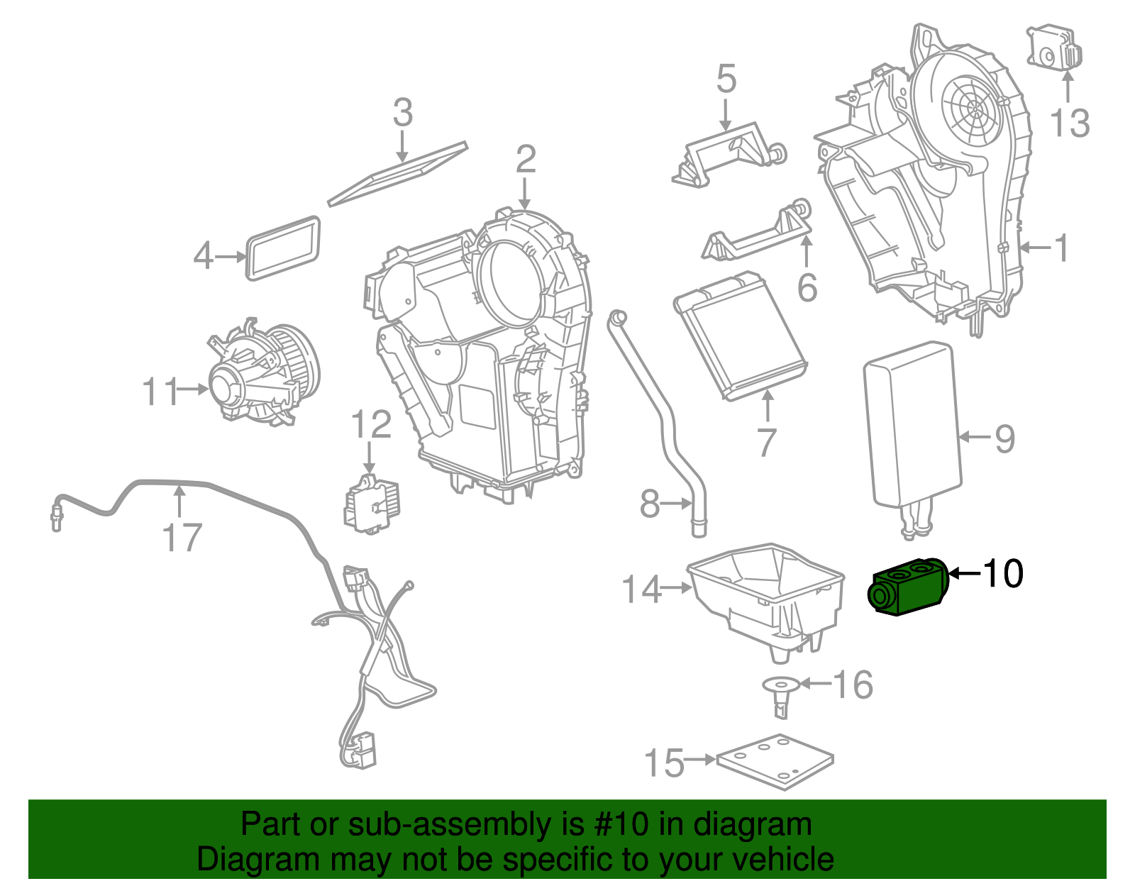 2013-2025 GM Air Conditioning Thermal Expansion Valve 22816195 GM ...
