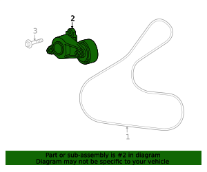 16620-0T040 - Accessory Drive Belt Tensioner Assembly 2020-2022 Toyota ...