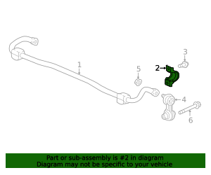 52308-TGH-A00 - Bracket Rear Stabilizer Holder - 2017-2020 Honda Civic ...