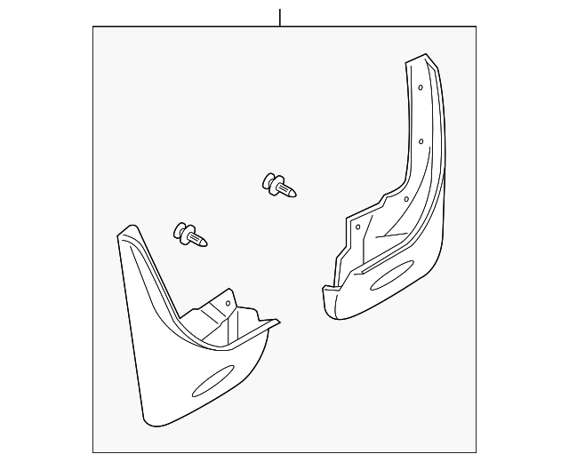 2011-2017 Ford OEM NEW 2011-2016 Ford Explorer Rear Black Splash Guards ...