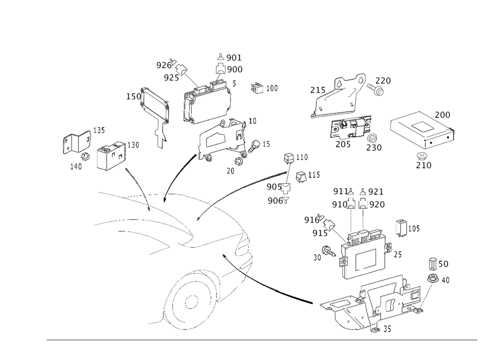 1994-2012 Mercedes-Benz Fuse Box 230-545-01-01 | Mercedes-Benz Parts
