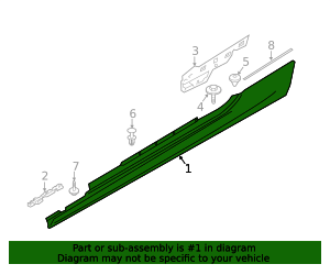51-77-8-078-760 - Sill trim panel, primed right 2019-2024 BMW ...