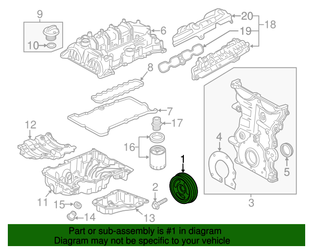 2016-2024 GM Engine Harmonic Balancer 12638583 GM | GMPartsDirect.com
