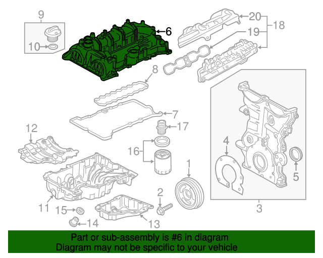 (Replaces 12699256) Engine Valve Cover 25204721 GM | GMPartsDirect.com