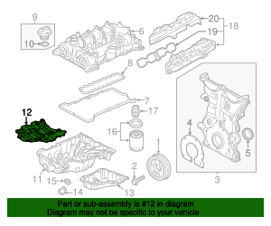 2016-2023 GM Oil Pan Baffle 12691054 | TascaParts.com