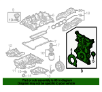 2016-2025 GM Engine Front Cover with Crankshaft Front Oil Seal 12695111 ...