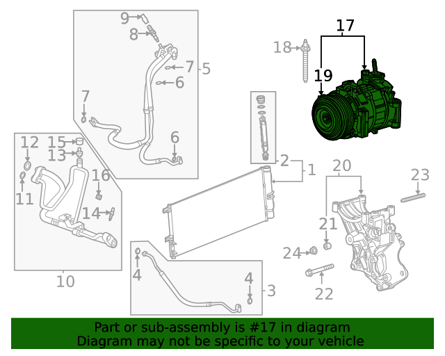 86789839 - Air Conditioning Compressor Kit 2020-2023 GM ...