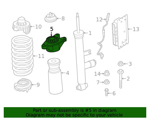 2020-2023 Toyota GR Supra Upper Support 48755-WAA01 | Toyota Parts Center
