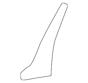 58741-0D050 - Quarter Panel Protector - 2014-2018 Toyota Yaris | OEM ...