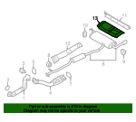 2014-2020 Nissan Rogue Heat Shield 74772-4CL0A | Nissan Parts Plus