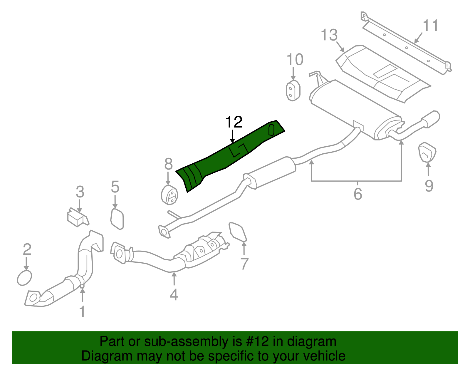 74758-4CL0A - 2014-2020 Nissan Rogue - Heat Shield | Anicra Nissan Parts