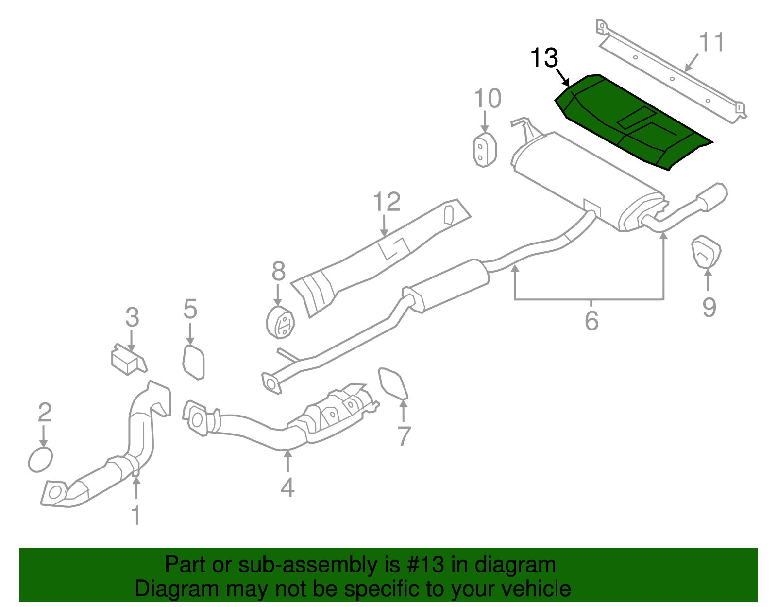 2014-2020 Nissan Rogue Heat Shield 74772-4CL0A | My Nissan Part