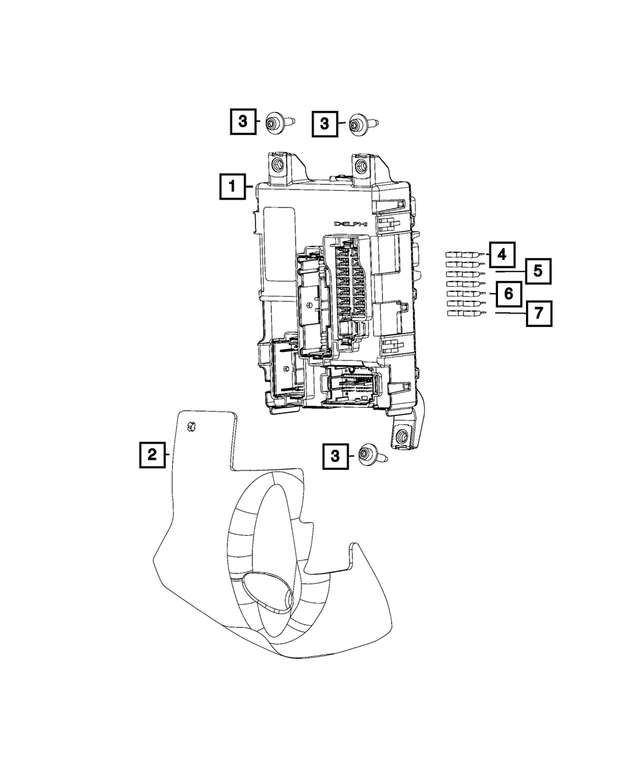 2018-2019 Fiat 500 Body Controller Module, US, Canada 68248992AC ...